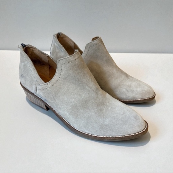 Lucky Brand | Shoes | Lucky Brand Fitina Booties Taupe Suede Leather ...